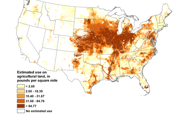 Map: Agricultural Atrazine Use